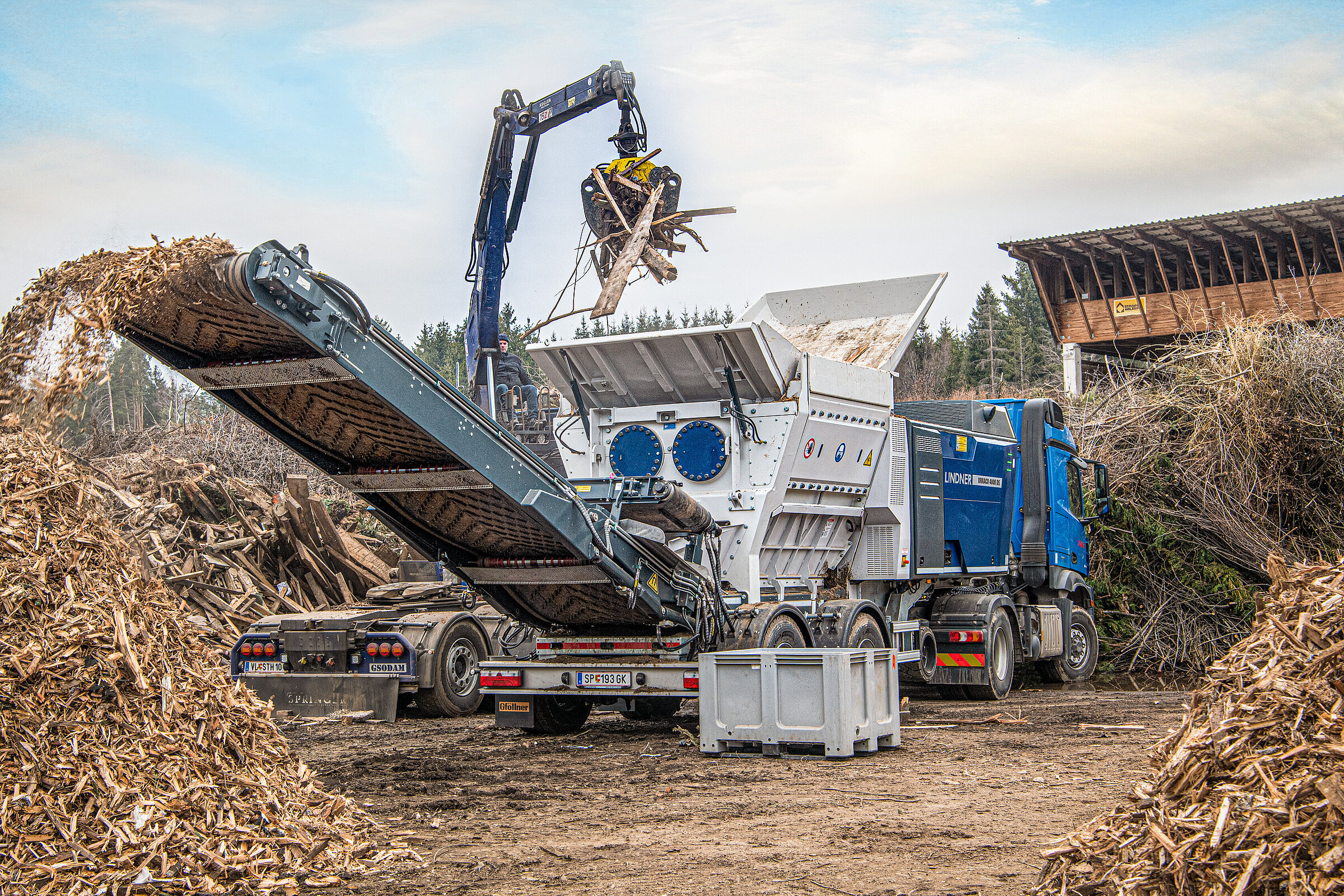 Used machines mobile shredding: Lindner Recyclingtech